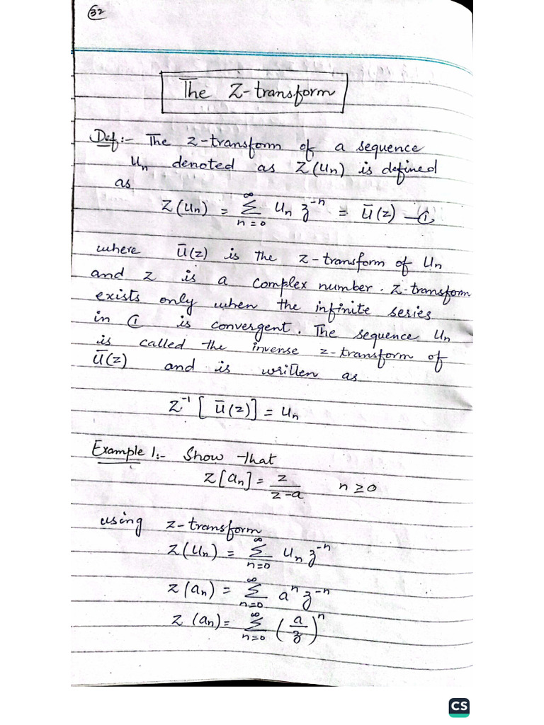 Z Transform | PDF