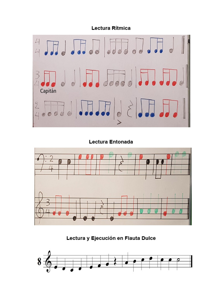 Asignación N° 5 Solfeo y Flauta 2 | PDF
