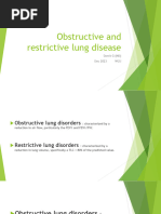 Restrictive Vs Obstructive Lung Diseases-1 | PDF