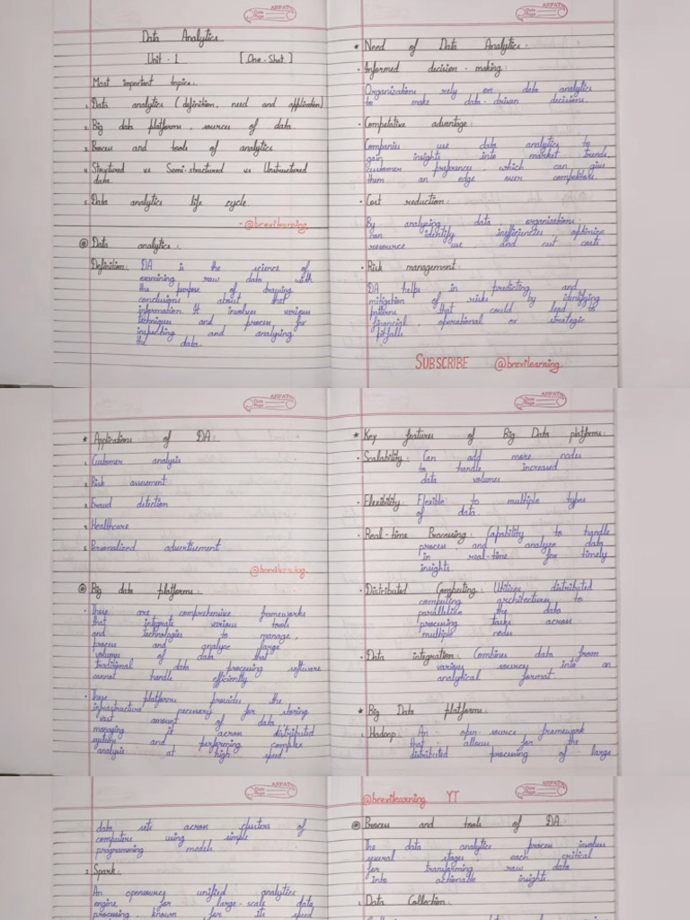 Data Analytics Unit 1 | PDF