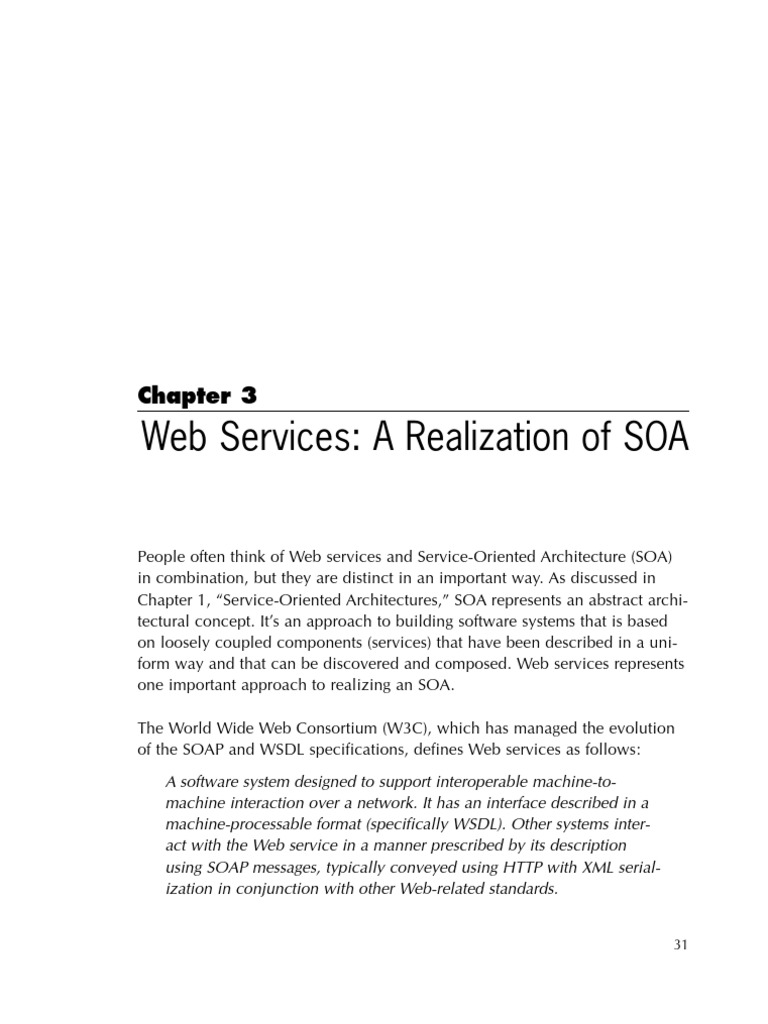 Web Services: A Realization of SOA | PDF | Soap | Service Oriented Architecture