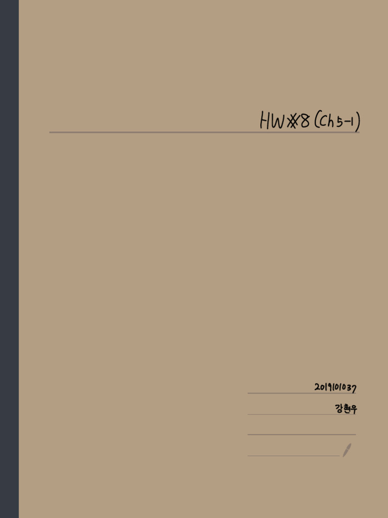 HW #8 (CH 5-1) | PDF