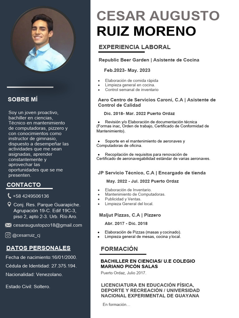 Curriculum Cesar 2024 | PDF | Informática