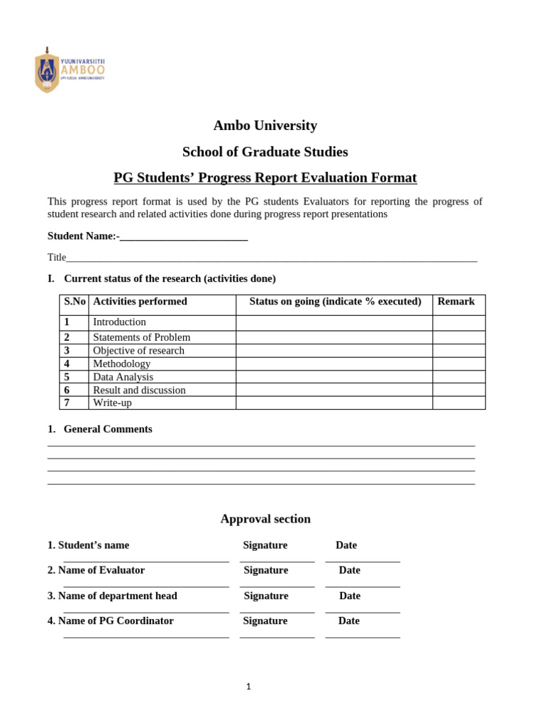 Format_Progress_Report | PDF