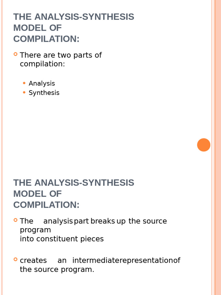 The Analysis-Synthesis Model of | PDF