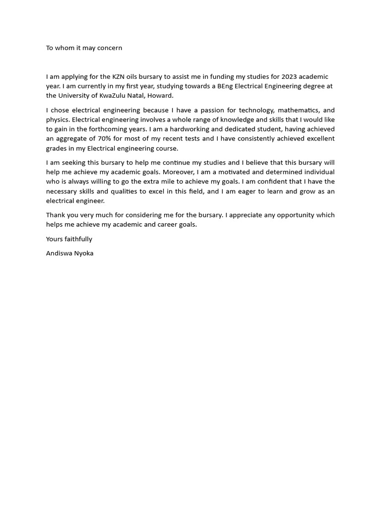 Motivational Letter 2 | PDF