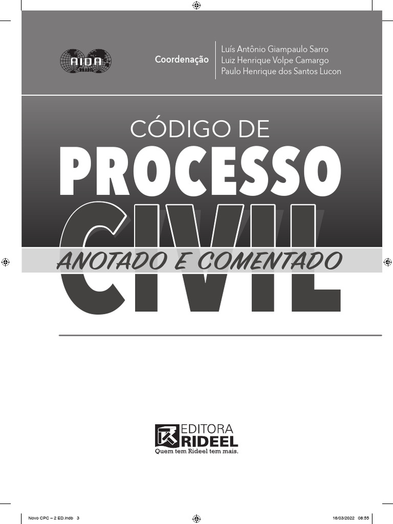 CPC Anotado e Comentado_2ed_degustacao (1) | PDF | Advogado | Processo civil