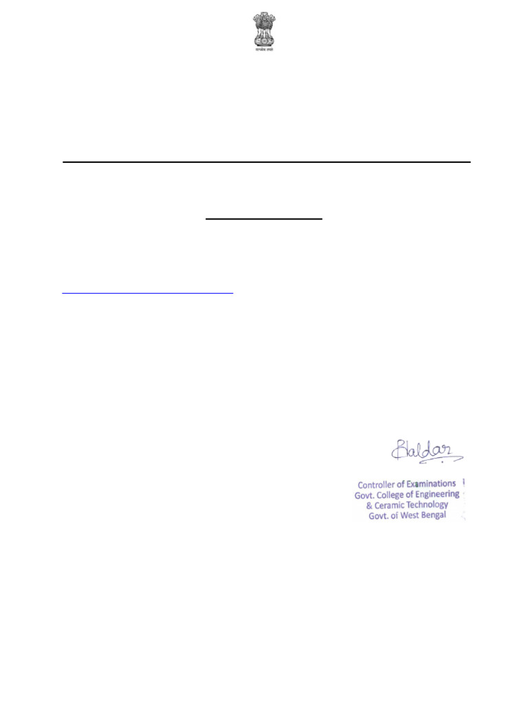 NOTICE Examination Form Fill Up-1 | PDF