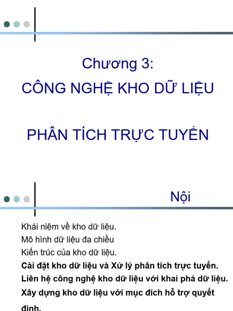 3 - Kho Du Lieu Va Phan Tich Truc Tuyen - Phan 2 | PDF