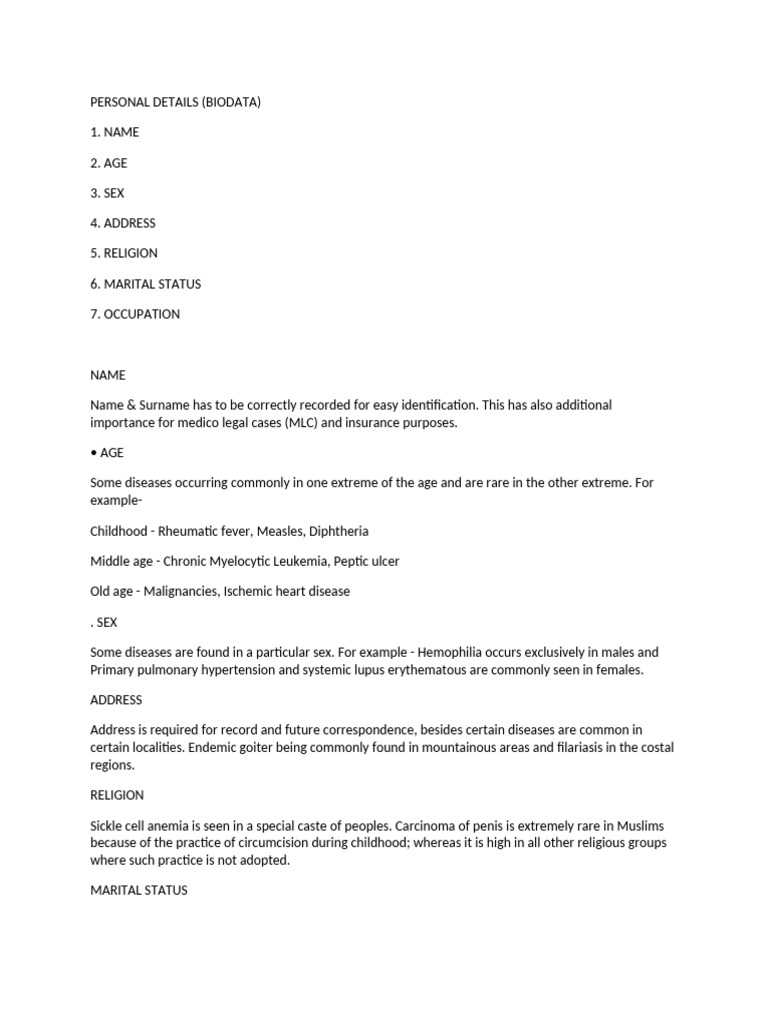 Essential Components of Medical History | PDF | Allergy | Bleeding