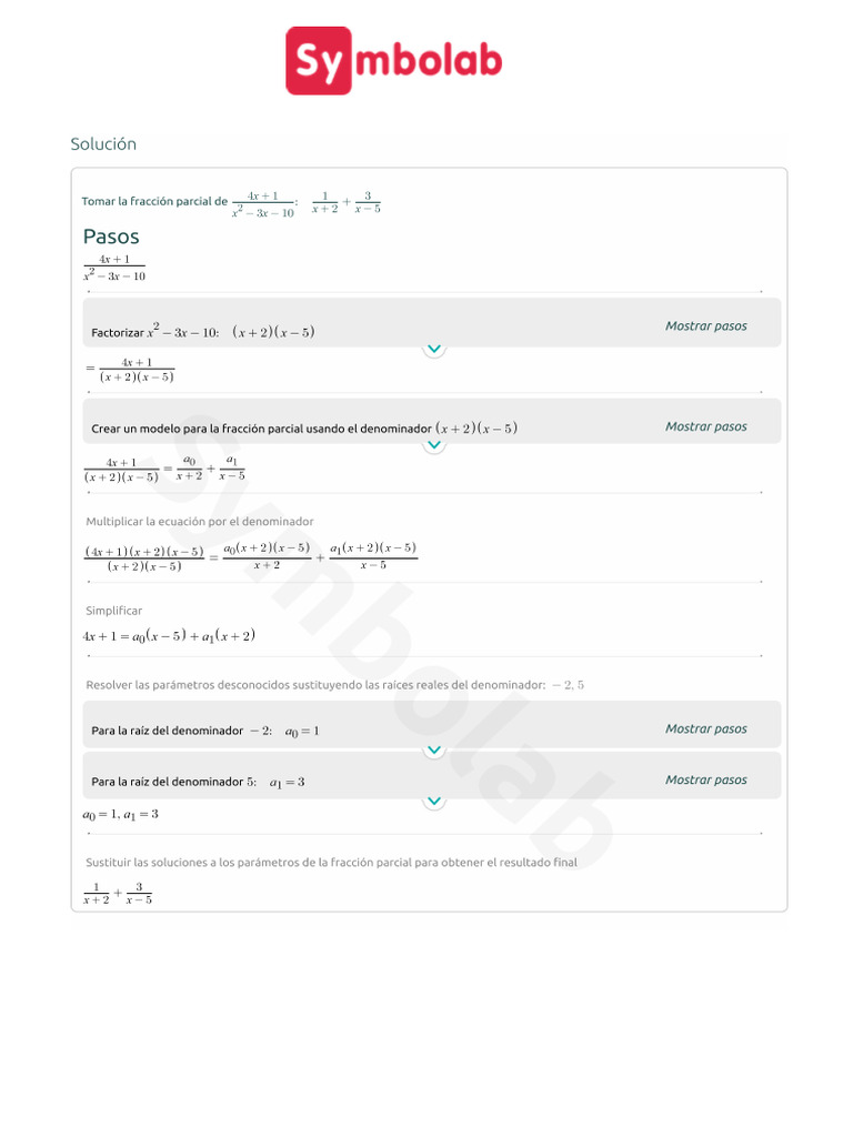 Symbolab - Solutions | PDF