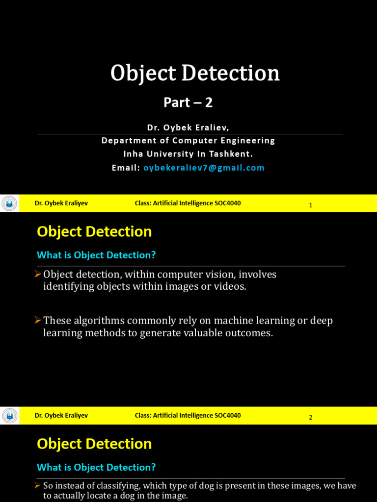 Object Detection | PDF | Cognitive Science | Artificial Intelligence