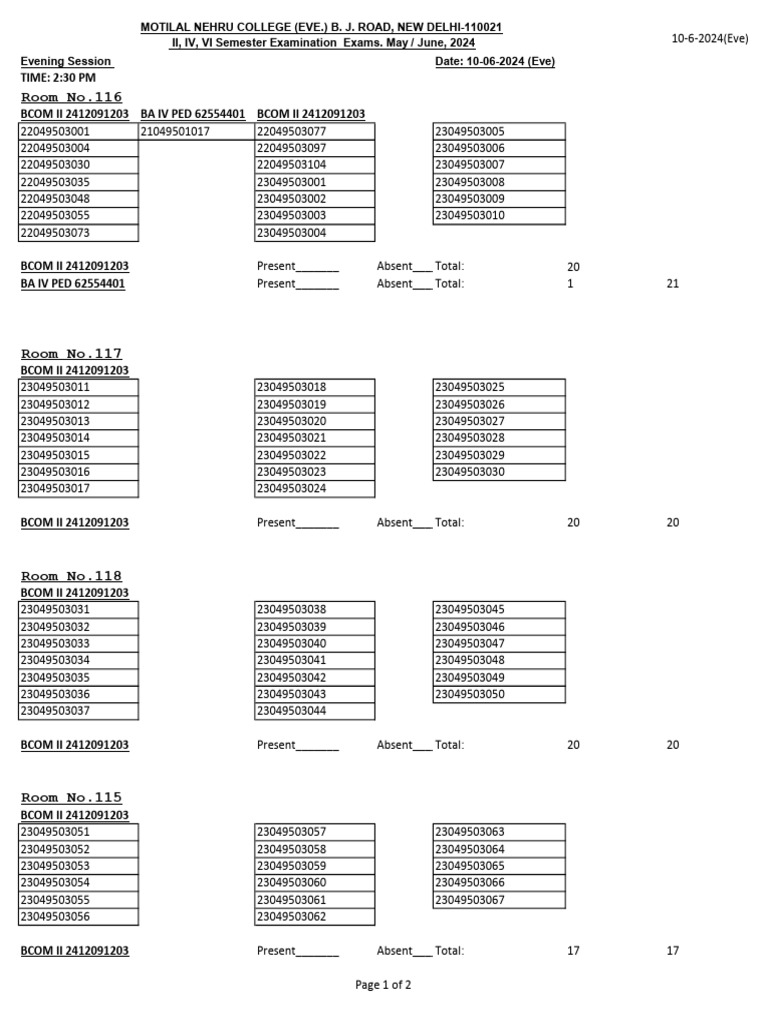 10-06-24 Evening Session Seating Plan | PDF