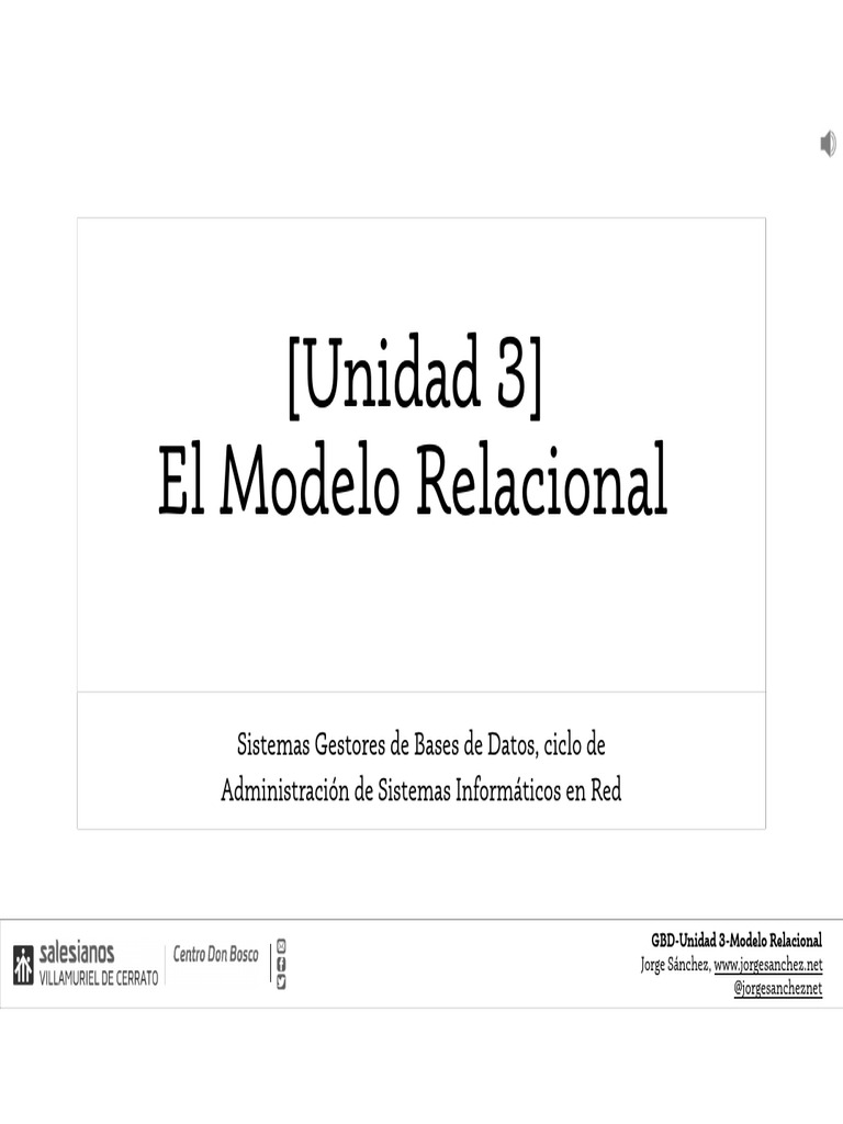 Modelo Relacional | PDF | Base de datos relacional | Bases de datos