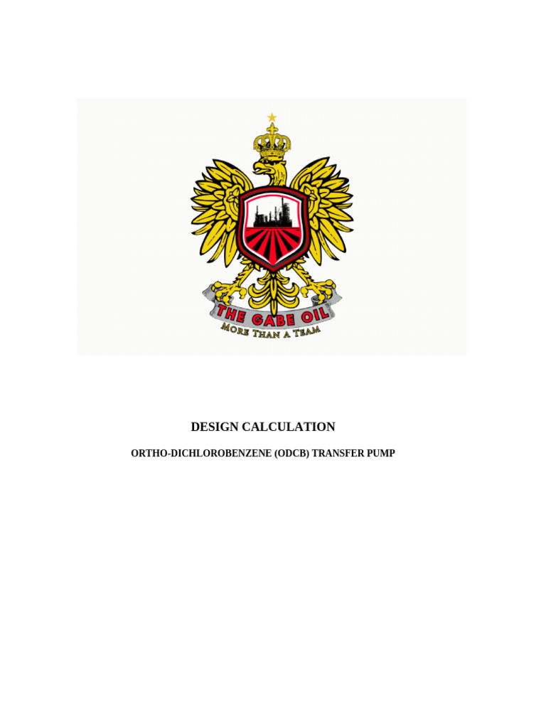 Pump Sizing Calculation - ODCB Transfer Pump | PDF | Pump | Pipe (Fluid ...