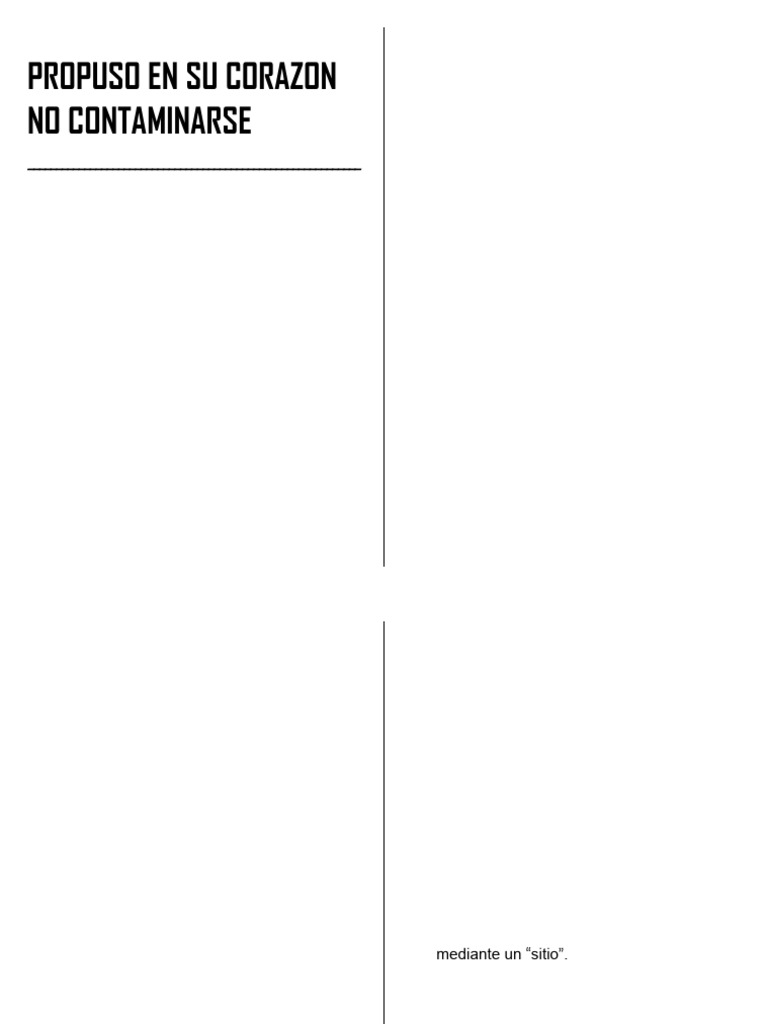 Bosquejo Daniel 1 | PDF | Daniel (figura bíblica)