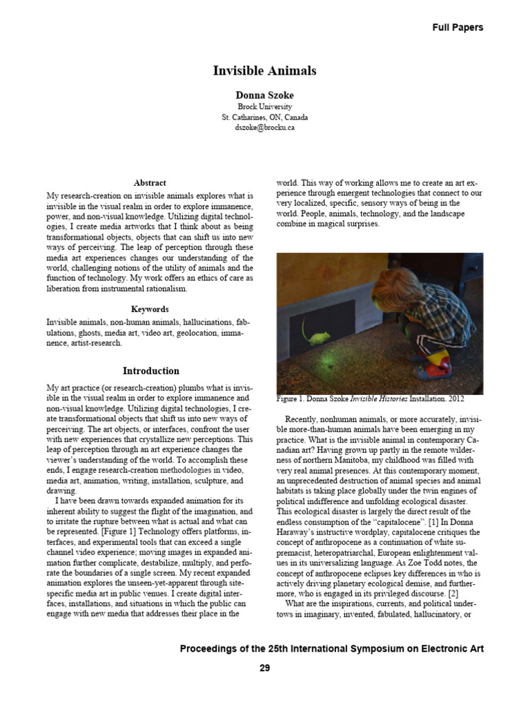 Invisible Animals | PDF | Image | Ghosts