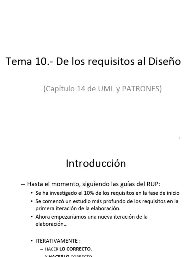 Tema10 DeRequisitosAlDiseño | PDF