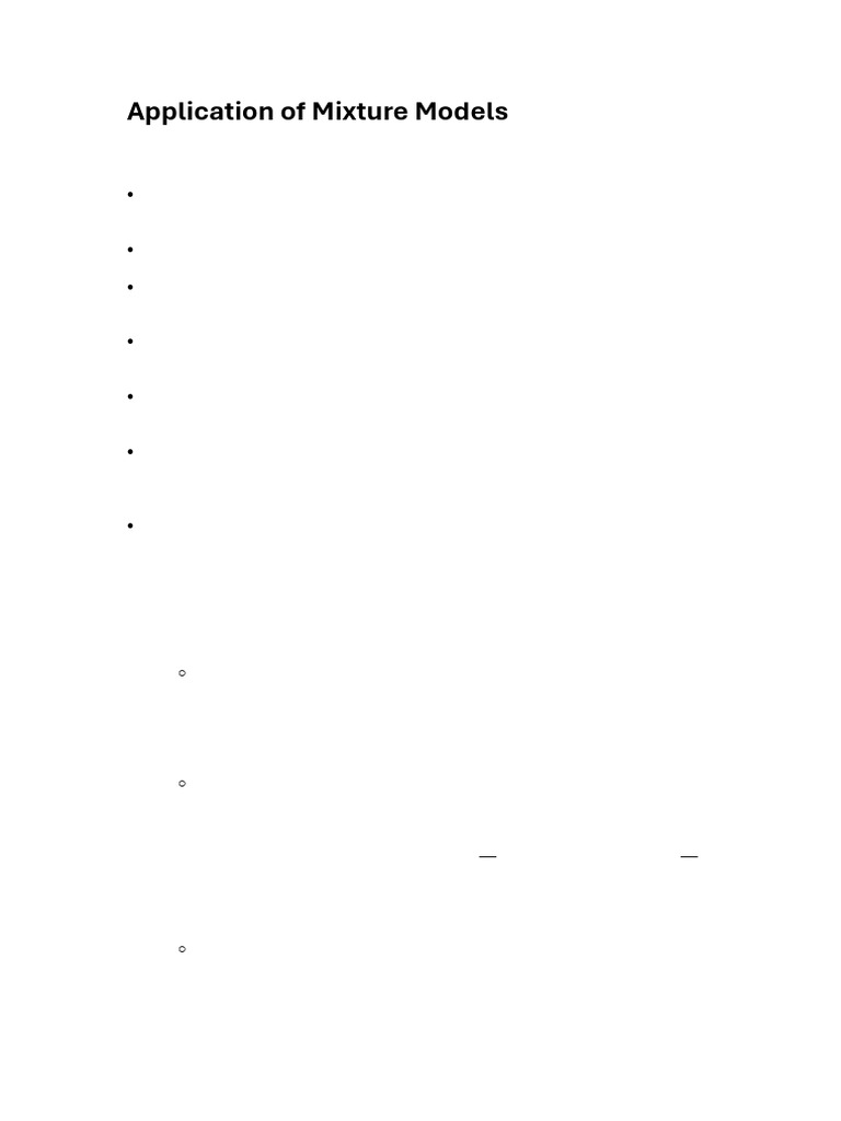 Application of Mixture Models | PDF | Twin | Statistics