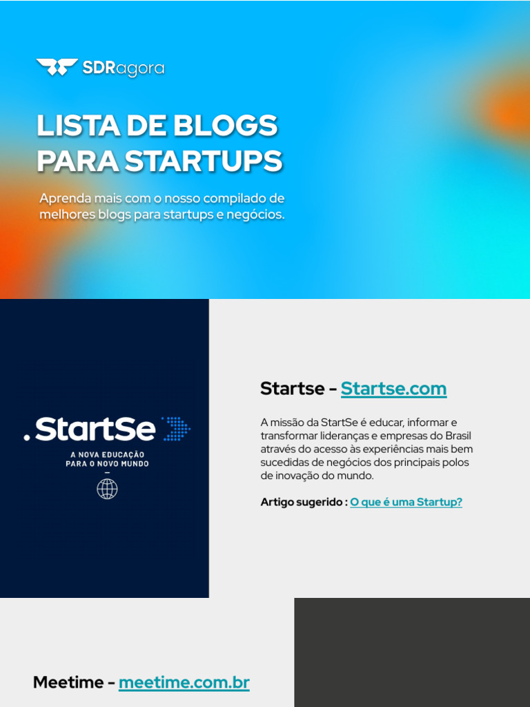 Lista Blogs para Startups - SDRagora | PDF