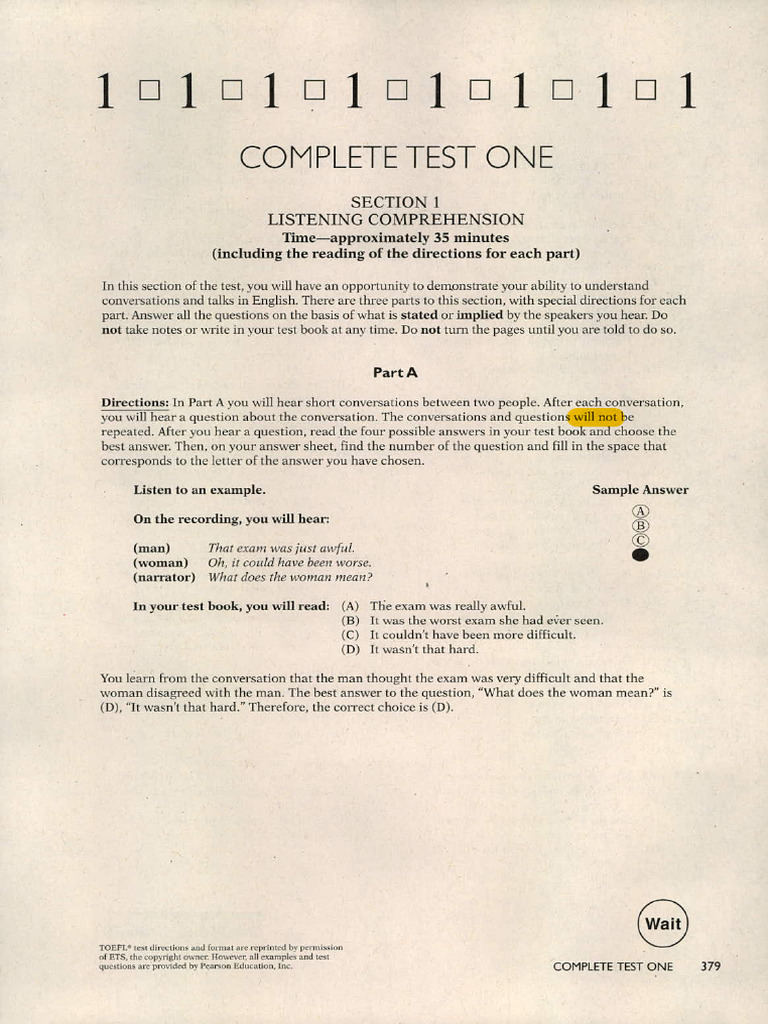Toefl Practice | PDF