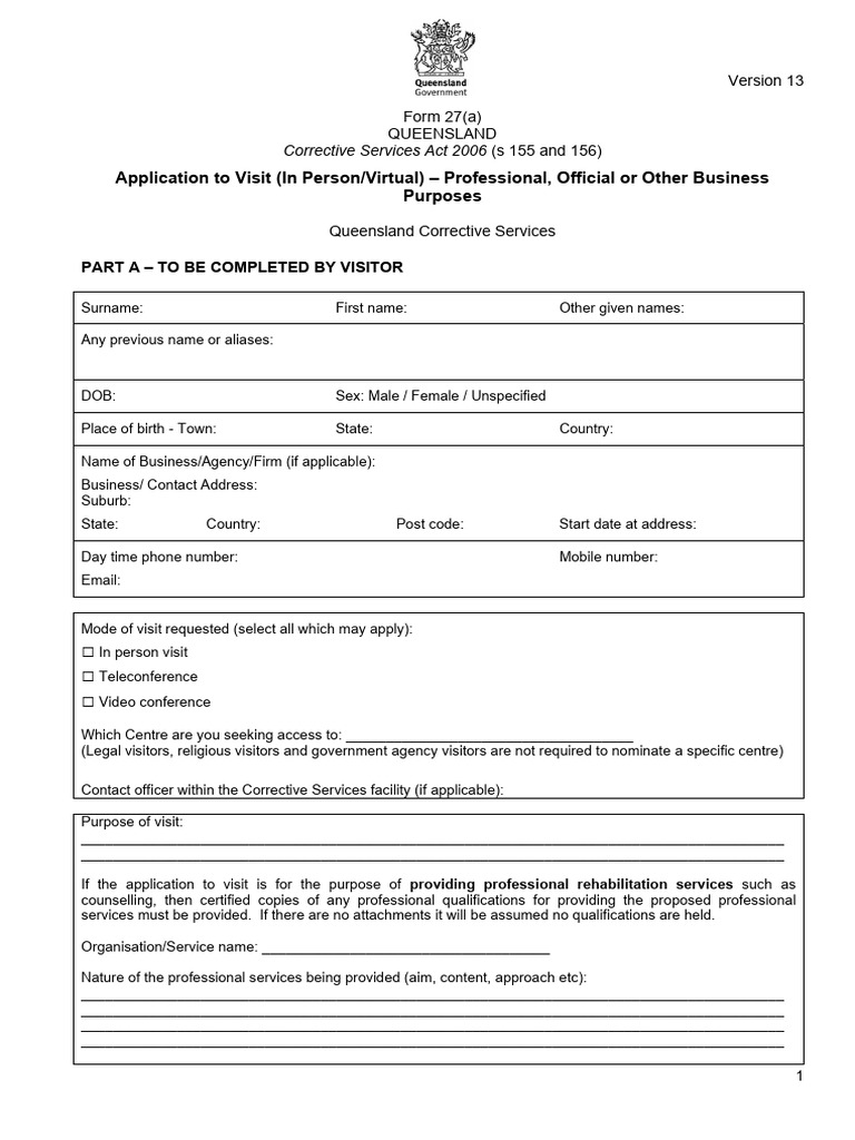 Form 27a - V13 | PDF | Criminal Record | Identity Document