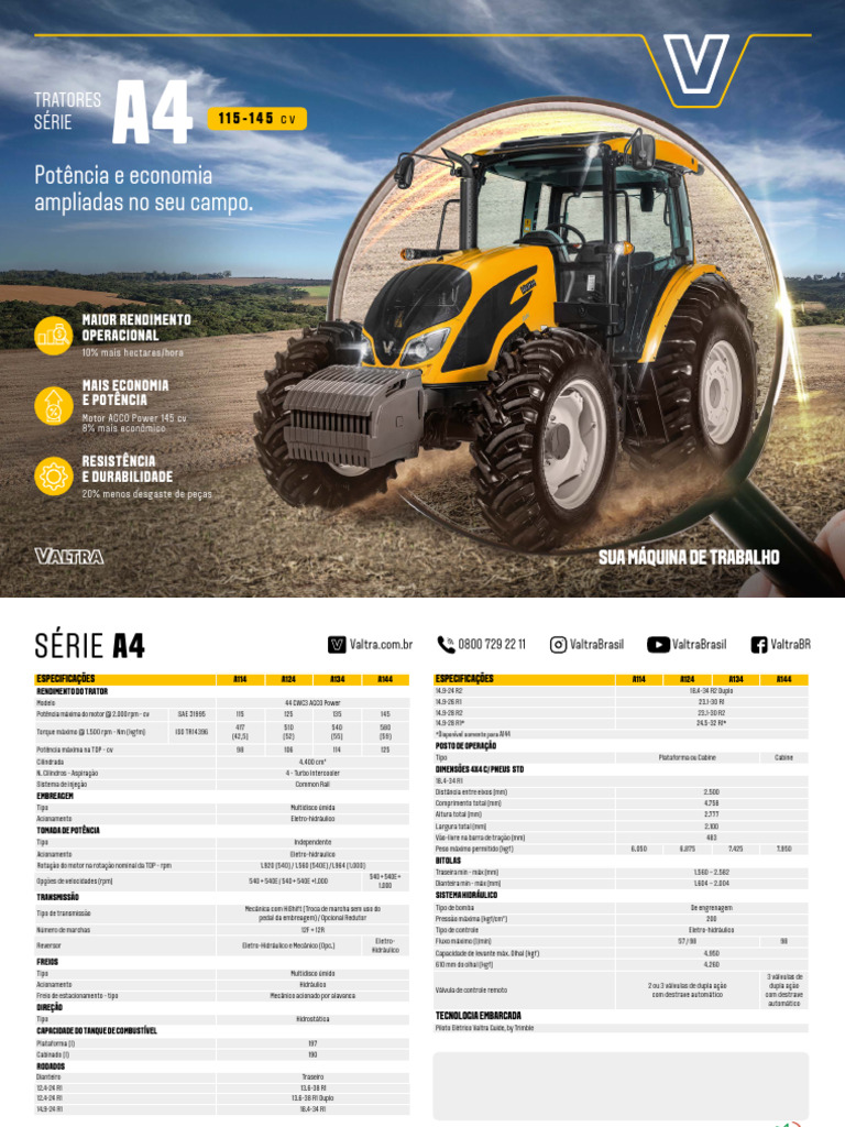 Valtra A134 | PDF | Veículo motorizado | Carro