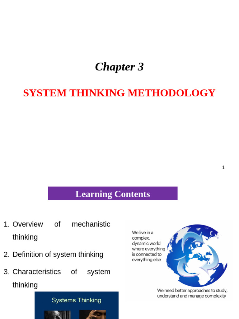 Chapter 3 _ System Thinking Methodology - FHQx | PDF | Thought | System