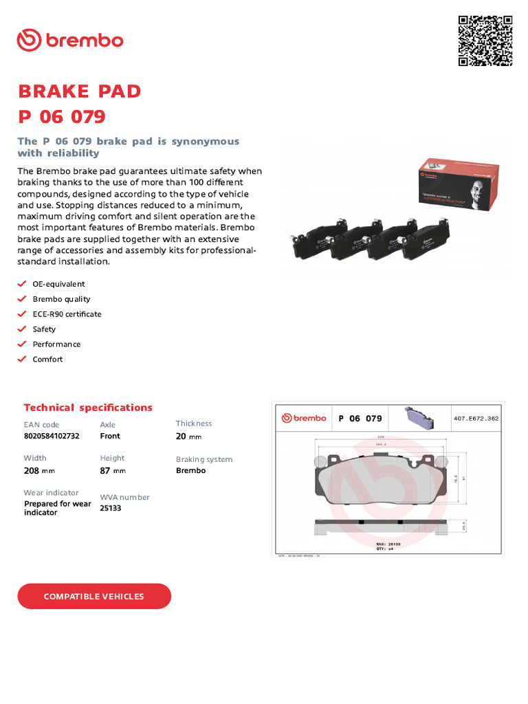 Brembo_P 06 079 | PDF