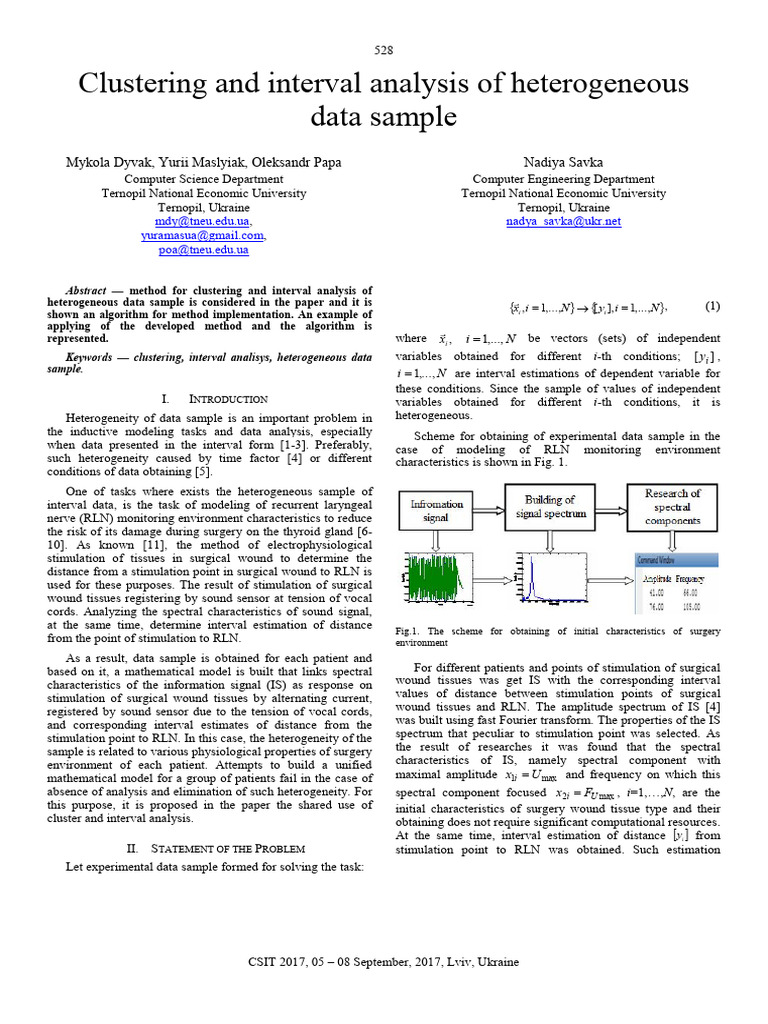 dyvak2017 | PDF | Cluster Analysis | Spectral Density