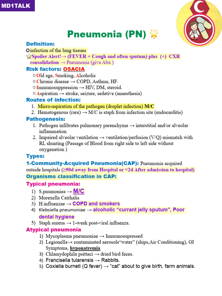 pneumonia | PDF | Pneumonia | Pulmonology