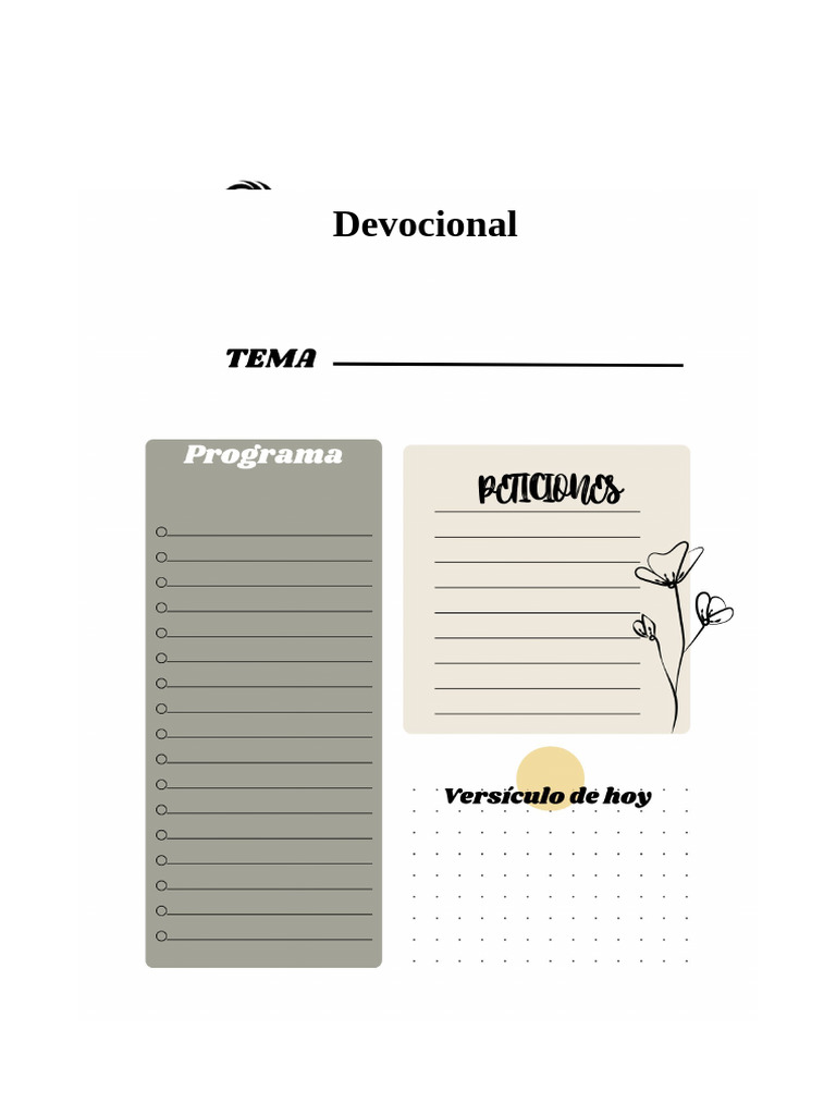DEVOCIONALES | PDF