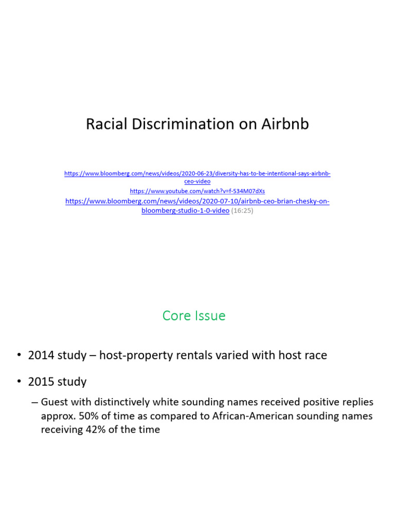Airbnb | PDF | Bias | Discrimination