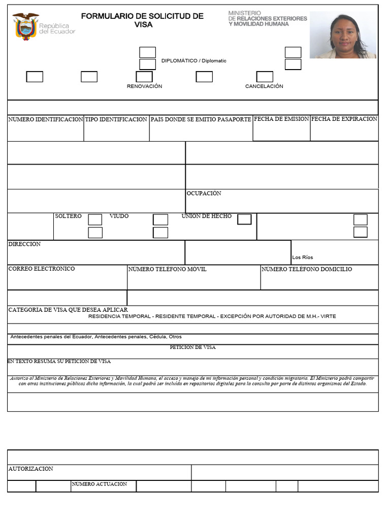 Solicitud Visa Generada | PDF | Visa de viaje | Inmigración