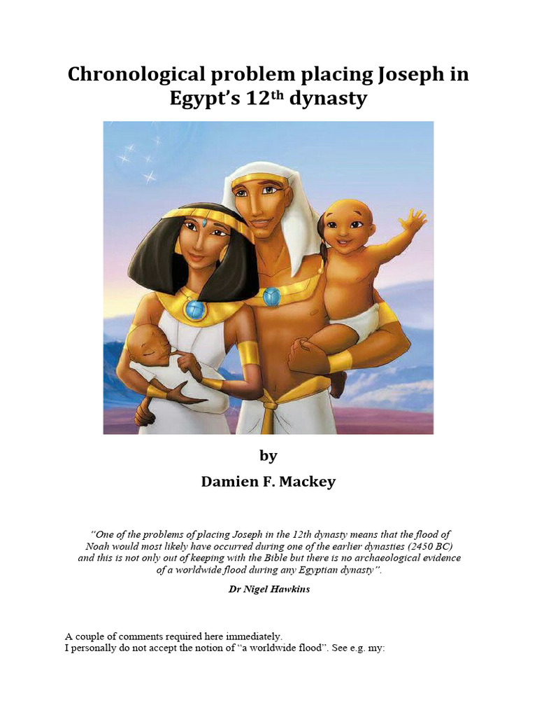 Mackey - Chronological problem placing Joseph in Egypt's 12th Dynasty | PDF | Abraham | Bible ...
