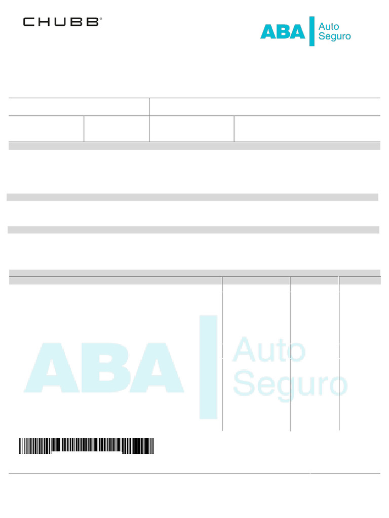 Póliza de Seguro Automotriz Chubb 2023 | PDF | Póliza de seguros ...