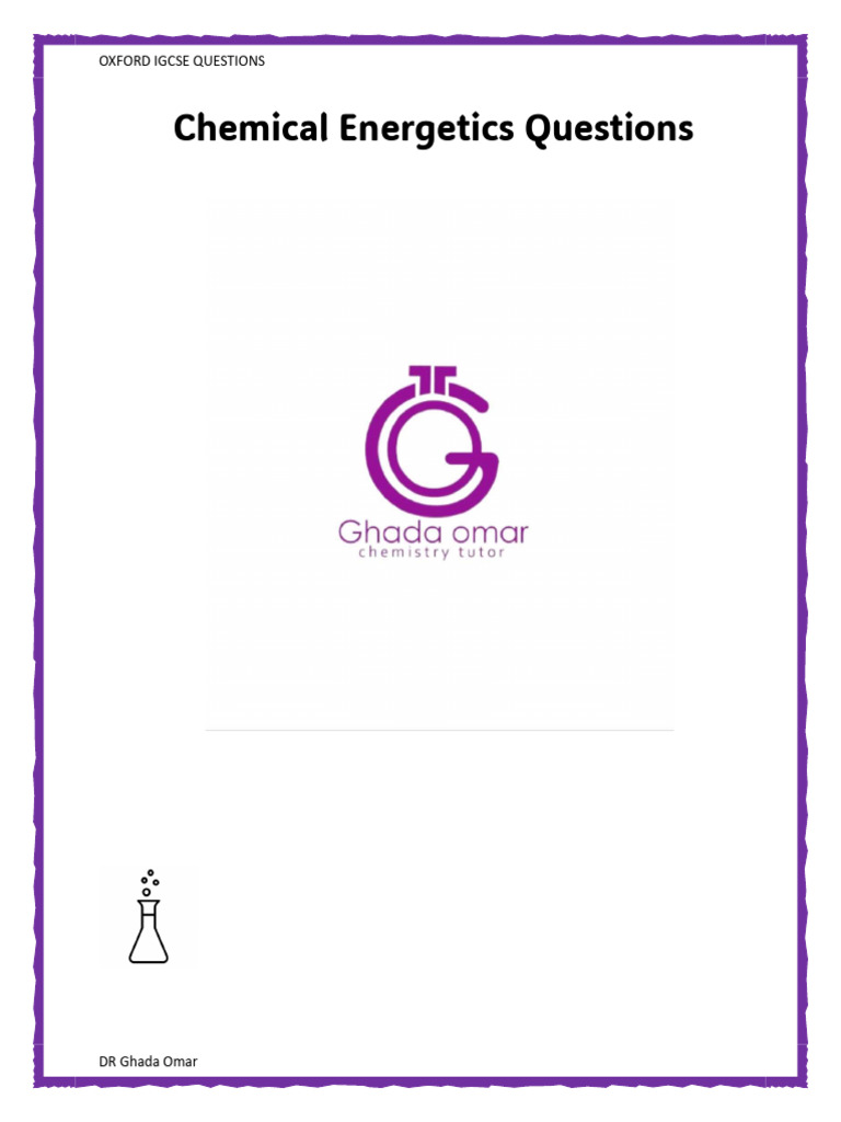 Aqa Questions On Chemical Energtics | PDF
