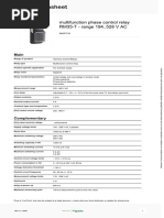 3-Phase Control Relay RM22TR33 Specifications | PDF | Relay ...
