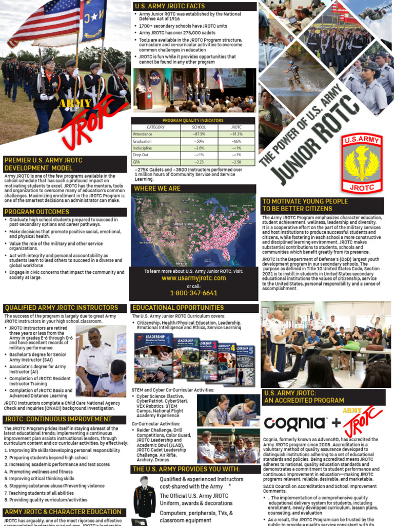 New JROTC Brochure 2023 | PDF | United States Law | Military Sociology