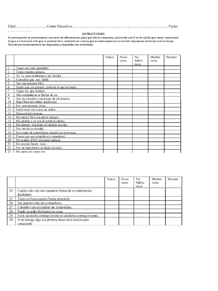 Autoconcepto de Garley | PDF