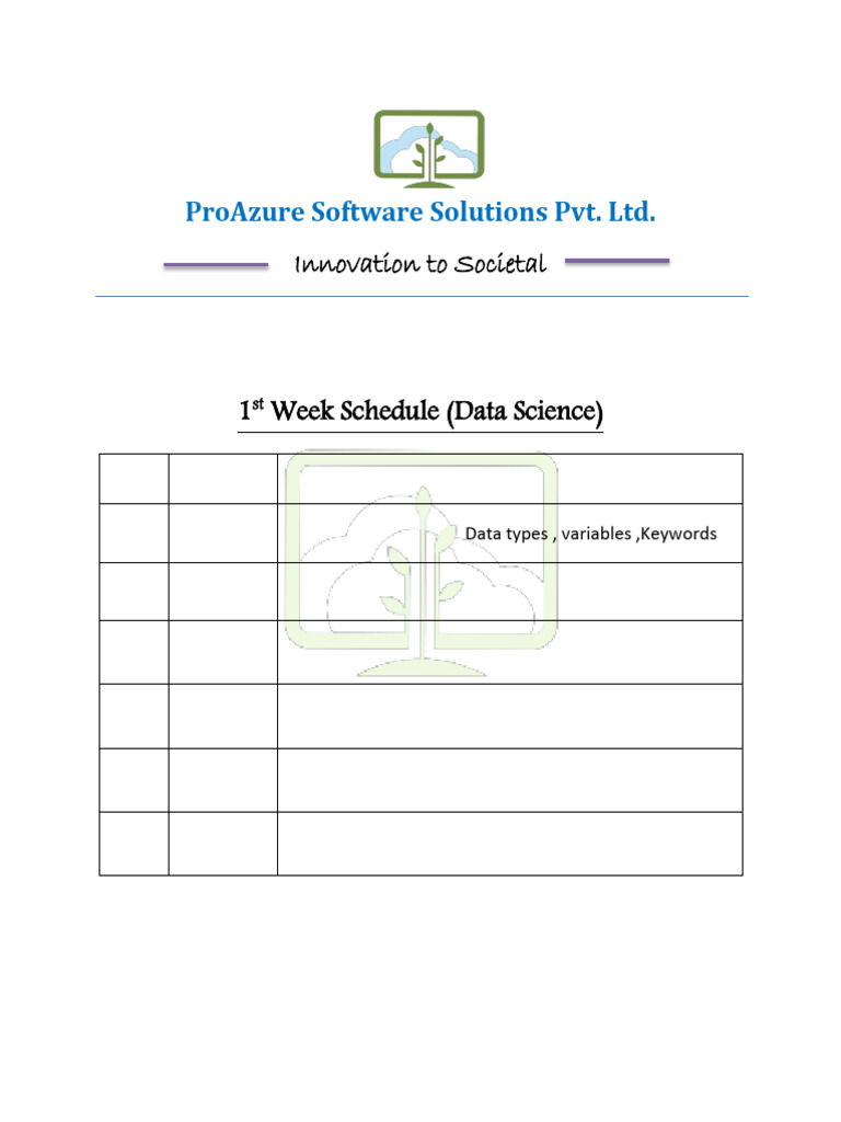 ProAzure Internship 1month Data Science | PDF | Python (Programming ...