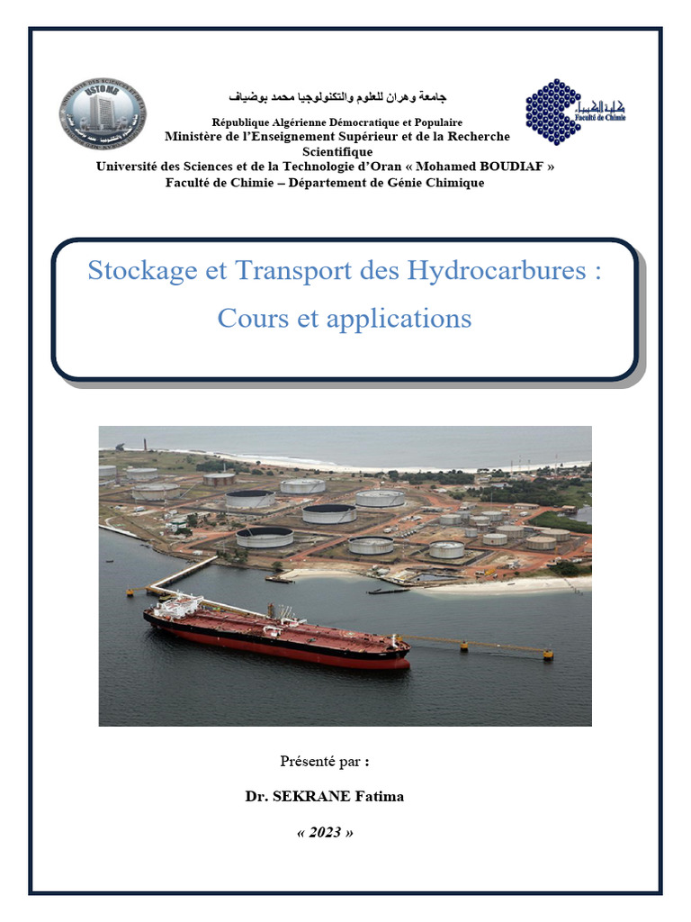 Stockage et Transport des Hydrocarbures | PDF | Stockage de l'énergie ...