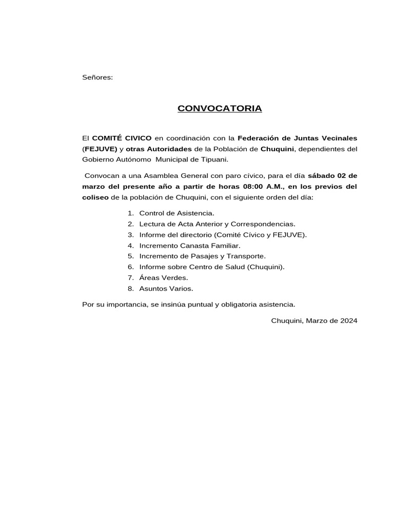 Comite Civico.02 | PDF