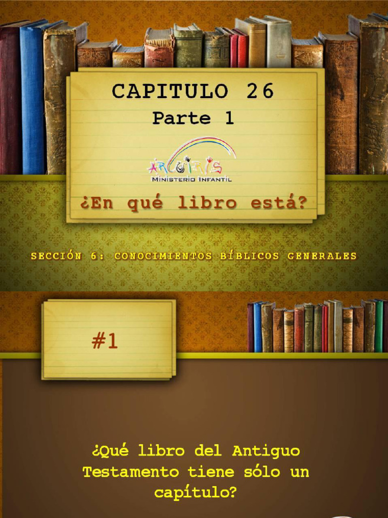 En Que Libro Esta 1a Parte | PDF