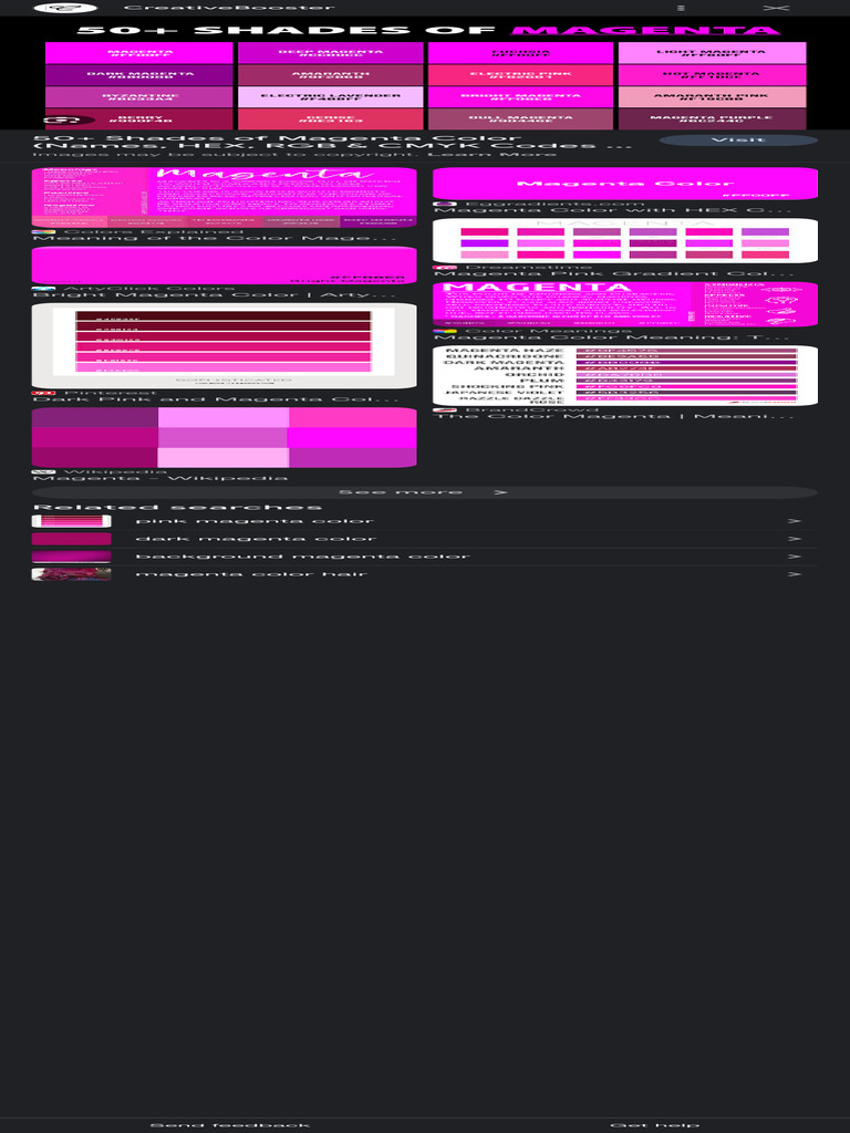 Magenta Color - Google Search | PDF