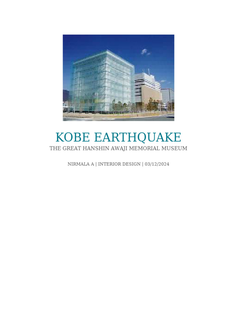 Kobe Earthquake | PDF | Geophysics | Geology