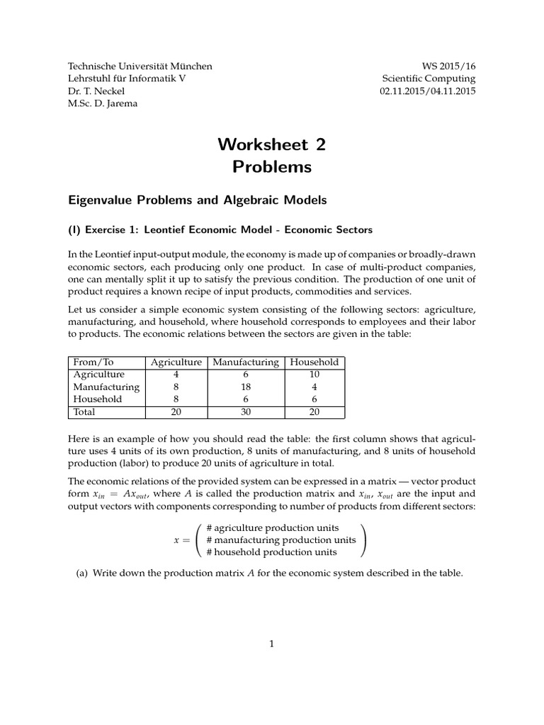 blatt2 | PDF | Eigenvalues And Eigenvectors | Algebra