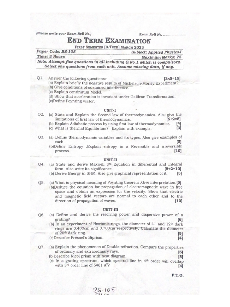 Pyqp March 2023 | PDF