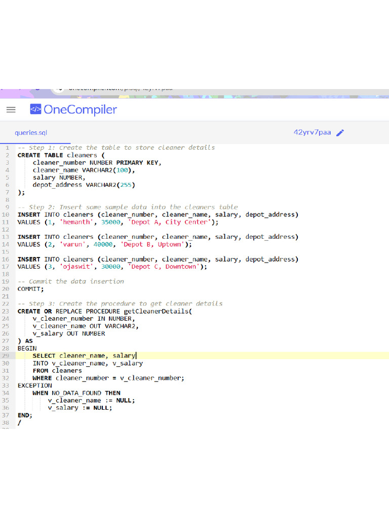 dbms experiment 8 | PDF