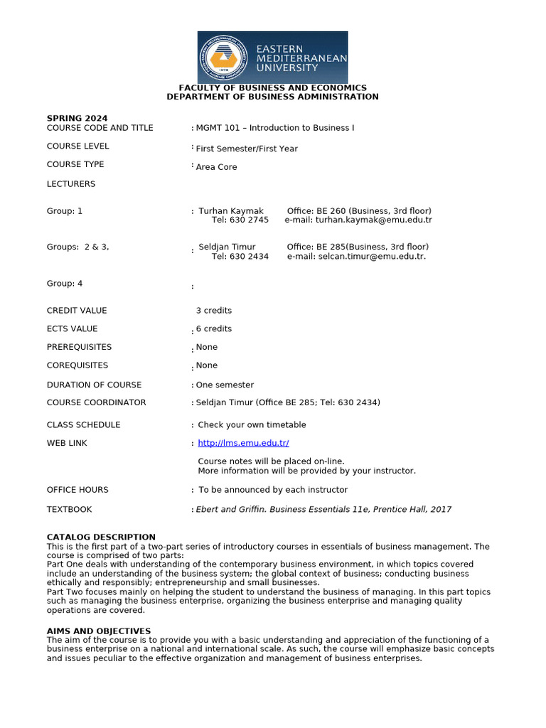 Spring 2024 Course - Outline - s24 3 | PDF | Academic Dishonesty ...